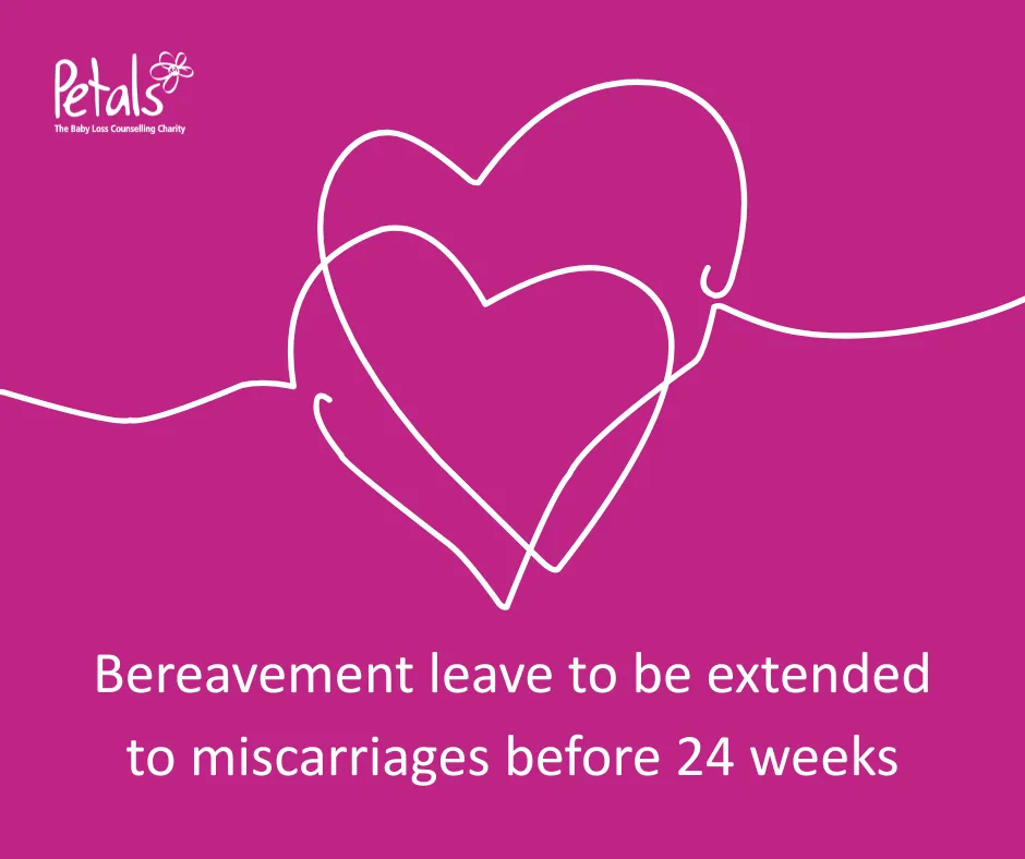 Petals Welcomes Bereavement Leave for all Miscarriages - Petals Charity